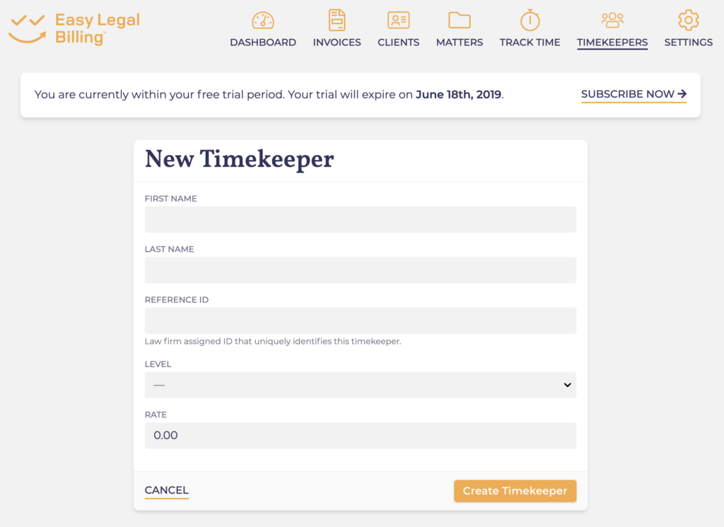 Adding Timekeepers on Our Attorney Time Tracking Software | Tutorial ...